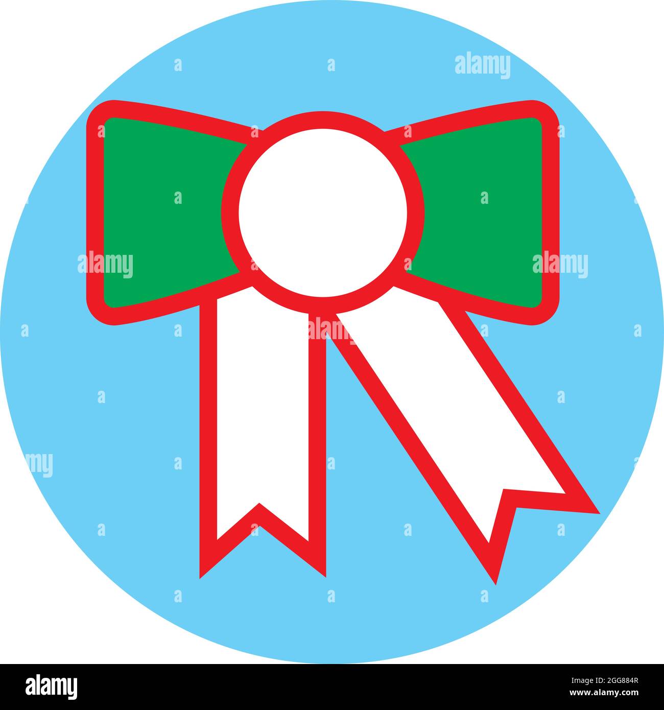 One bow, illustration, vector on a white background Stock Vector Image ...