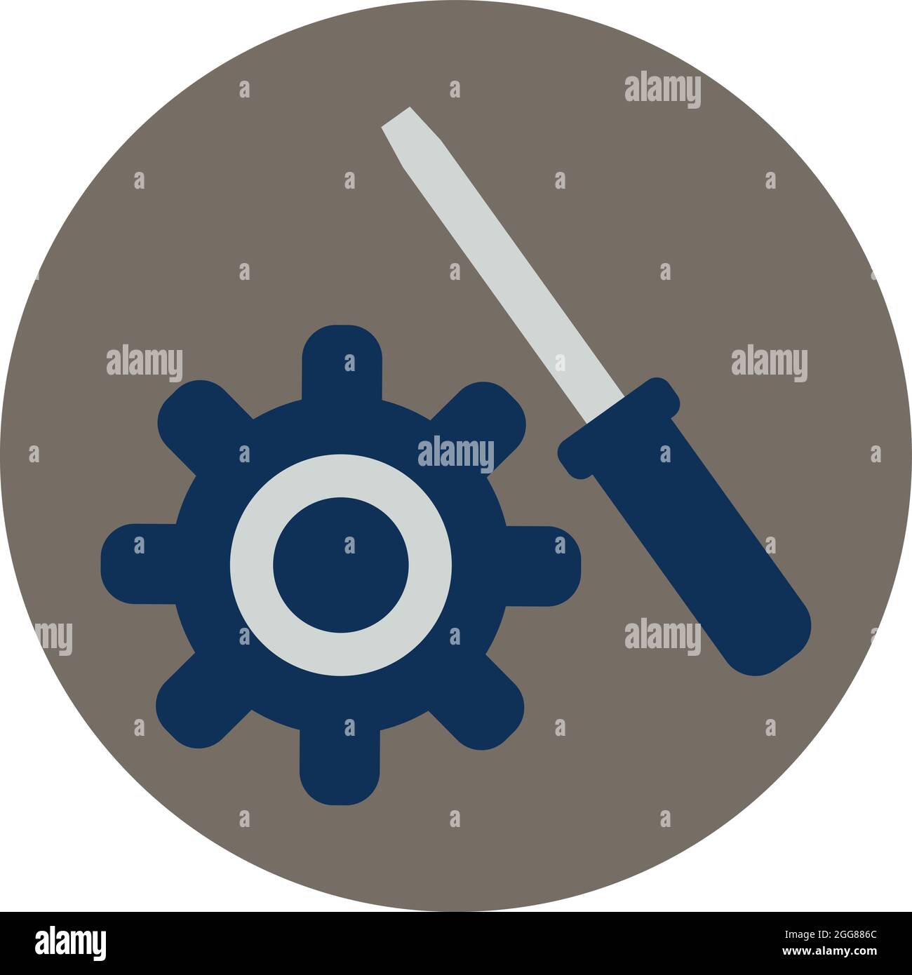 Computer repair tools, illustration, vector on a white background Stock ...