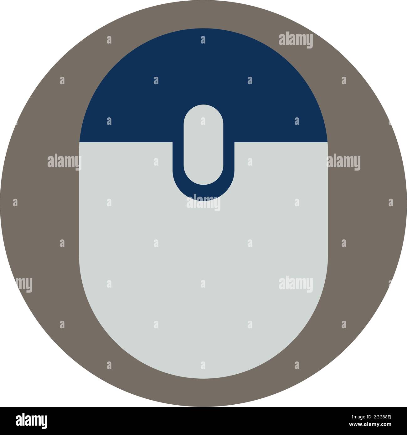 Computer mouse, illustration, vector on a white background Stock Vector ...