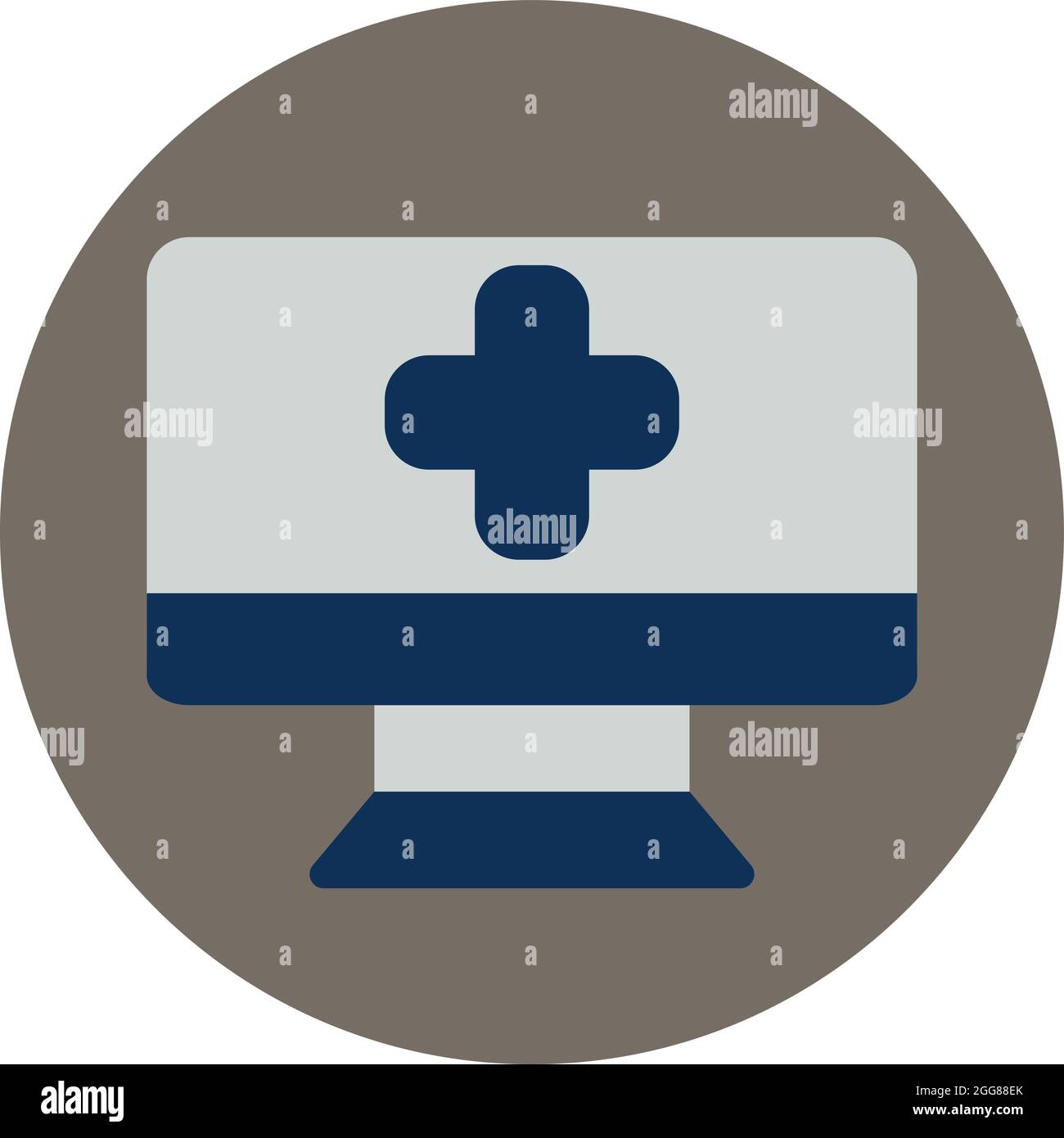 Computer help, illustration, vector on a white background Stock Vector ...