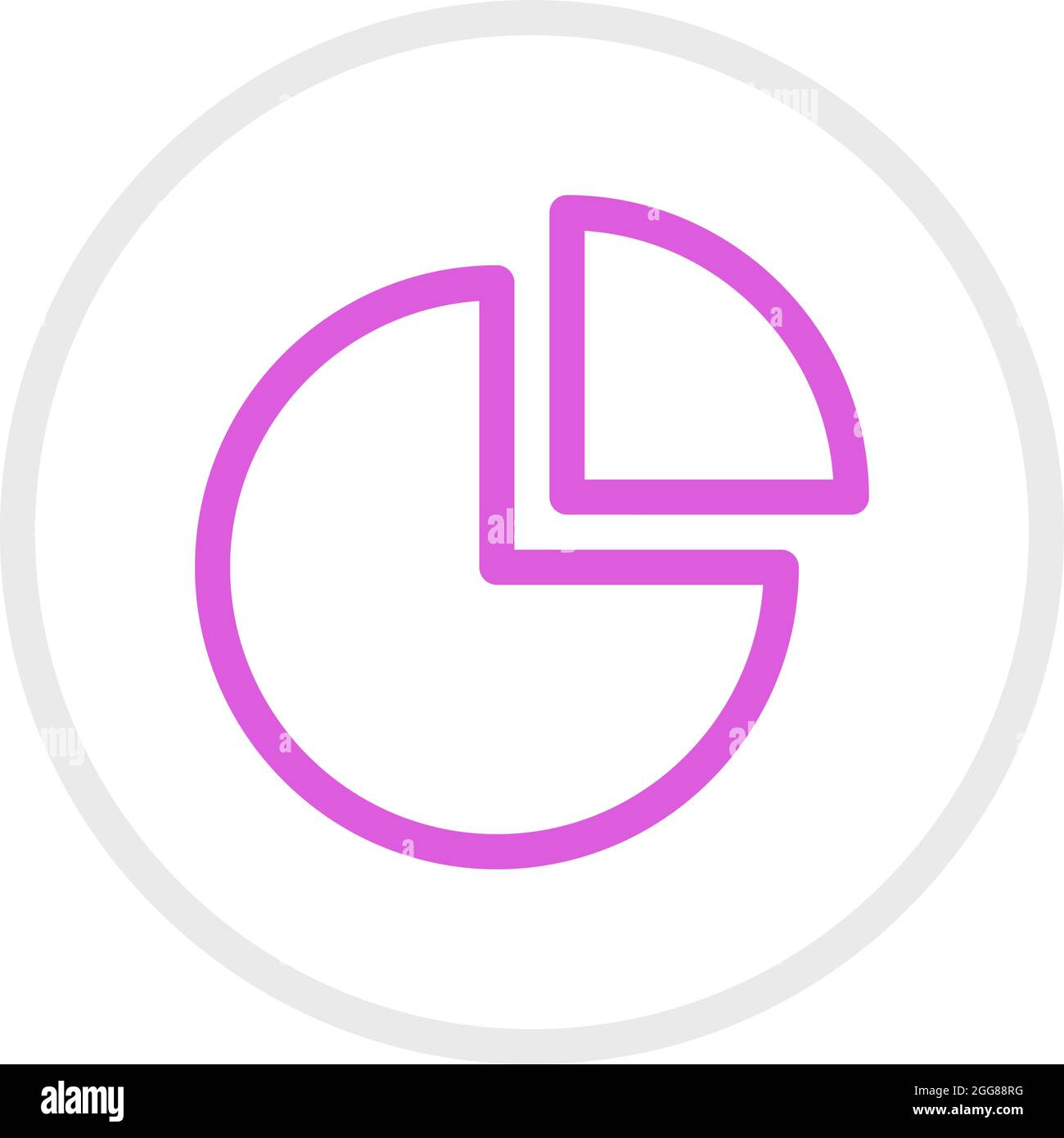 Purple graph, illustration, vector on a white background Stock Vector ...