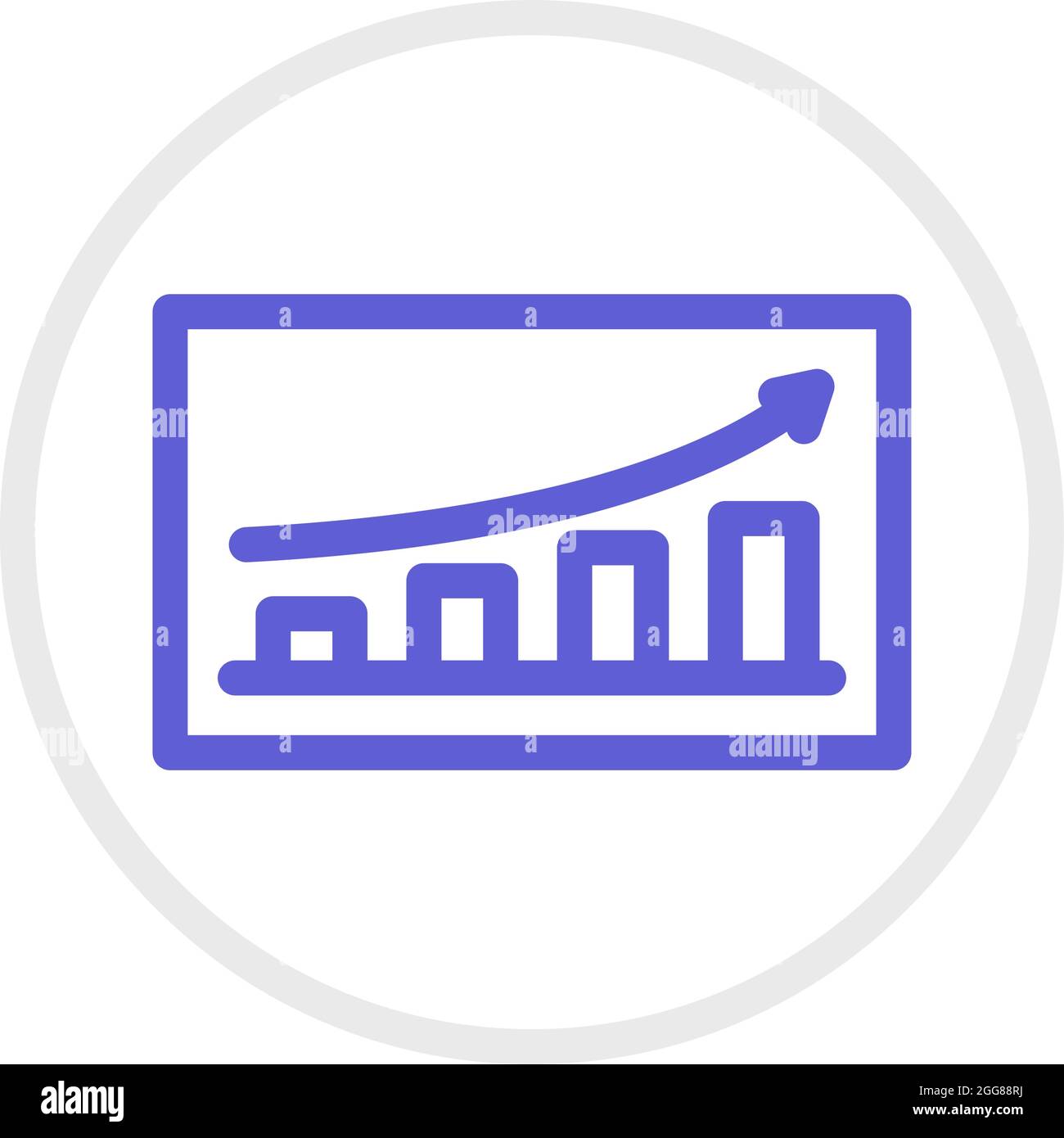 Dark blue graph, illustration, vector on a white background Stock ...