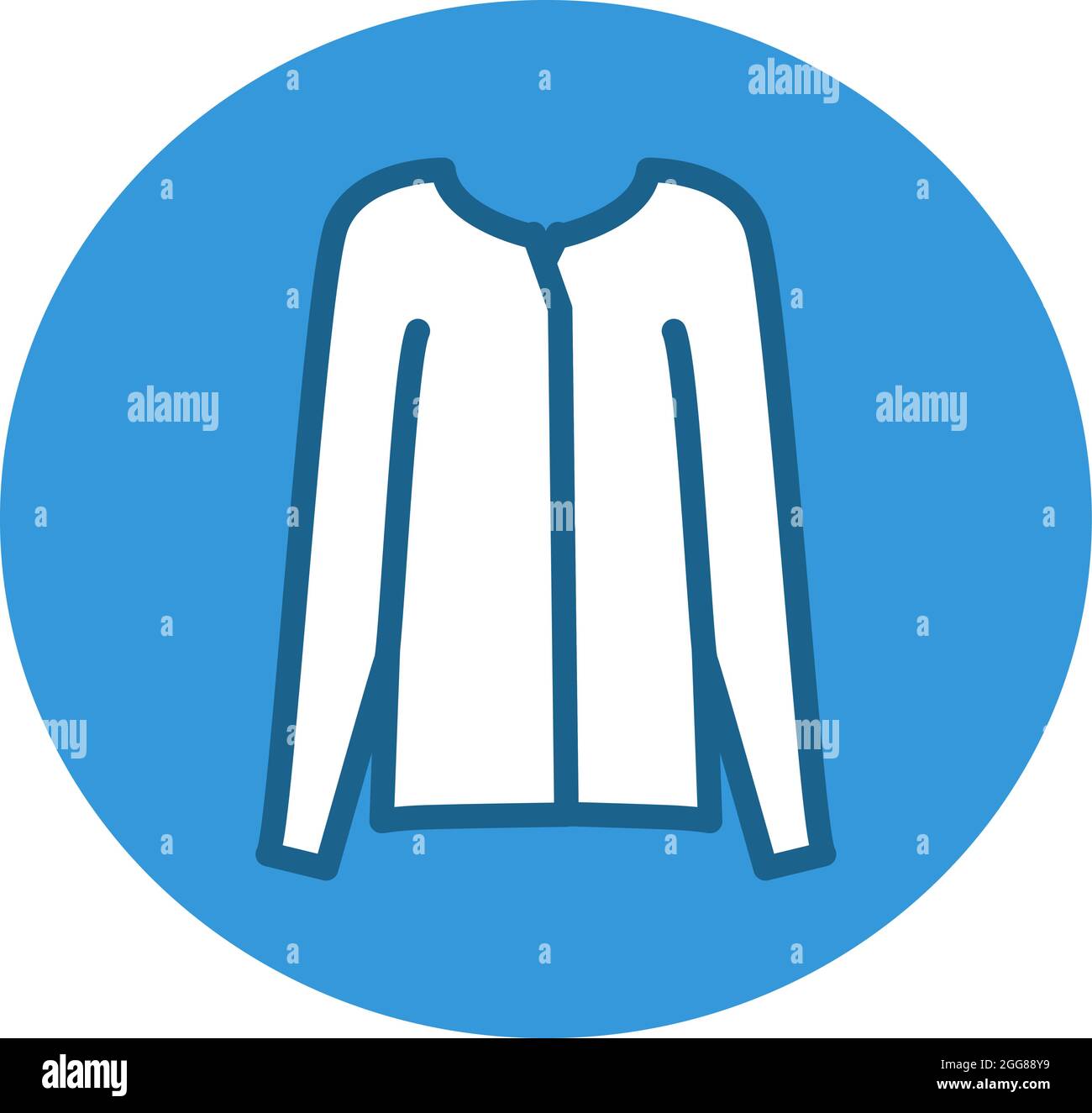 White blouse, illustration, vector on a white background Stock Vector ...