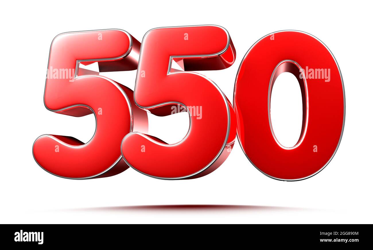 3d number 550 hi-res stock photography and images - Alamy