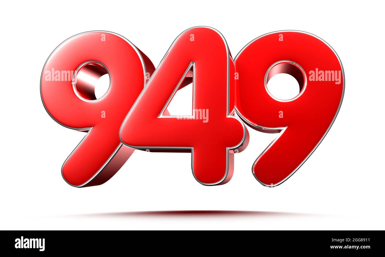 3d number 949 hi-res stock photography and images - Alamy