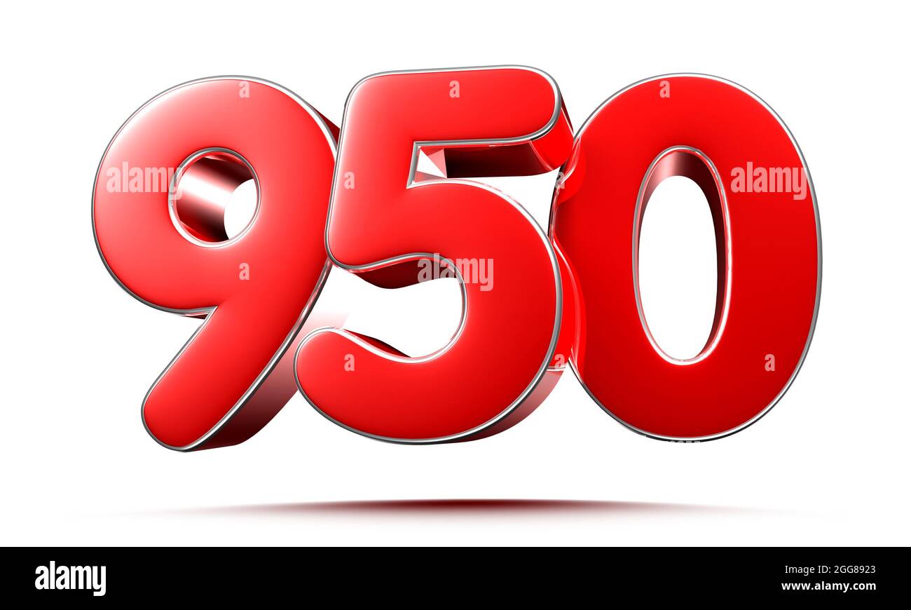 3d number 950 hi-res stock photography and images - Alamy