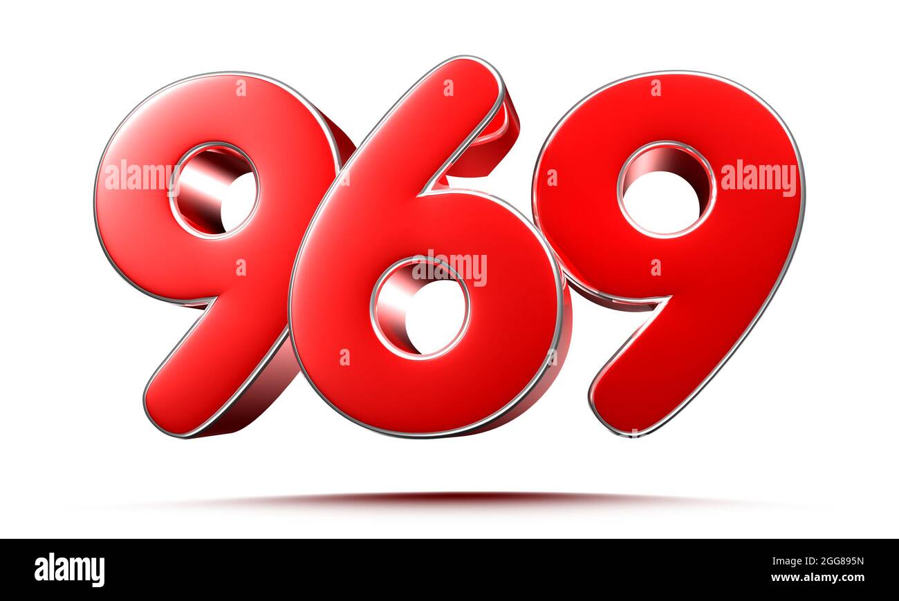 3d number 969 hi-res stock photography and images - Alamy