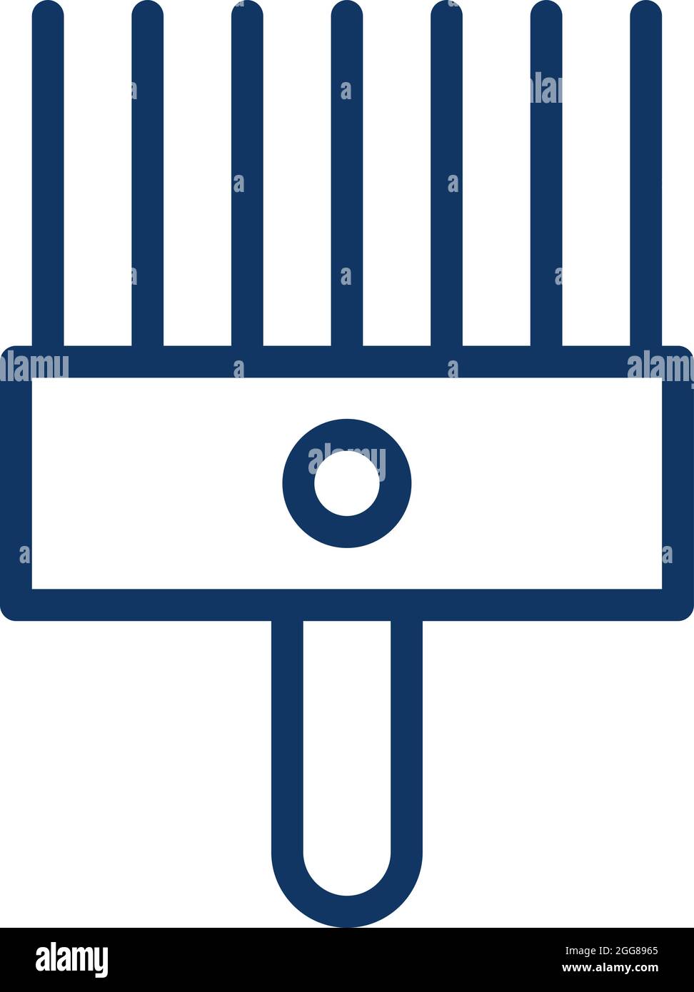 Blue construction tool, illustration, vector on a white background ...