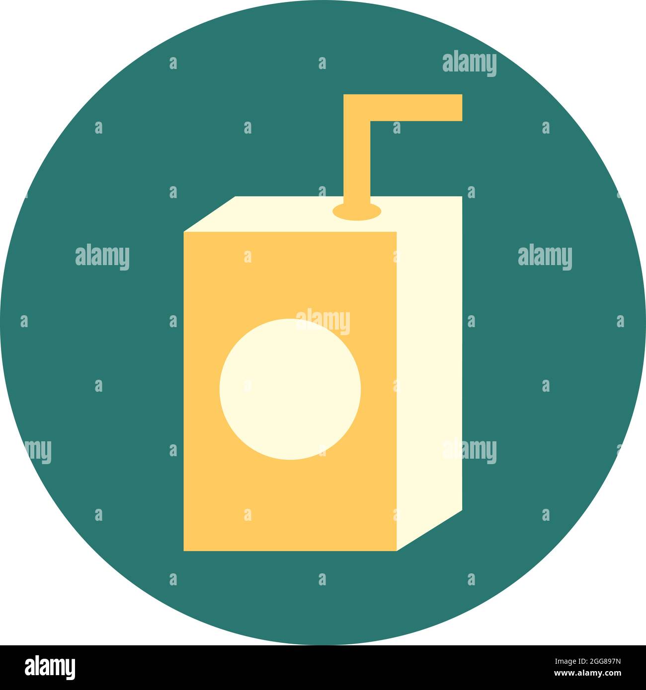 Juice box, illustration, vector on a white background Stock Vector ...