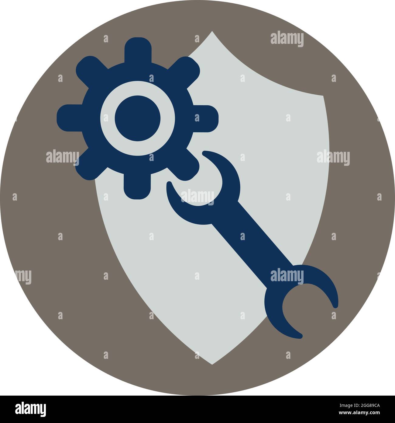Computer defending tools, illustration, vector on a white background ...