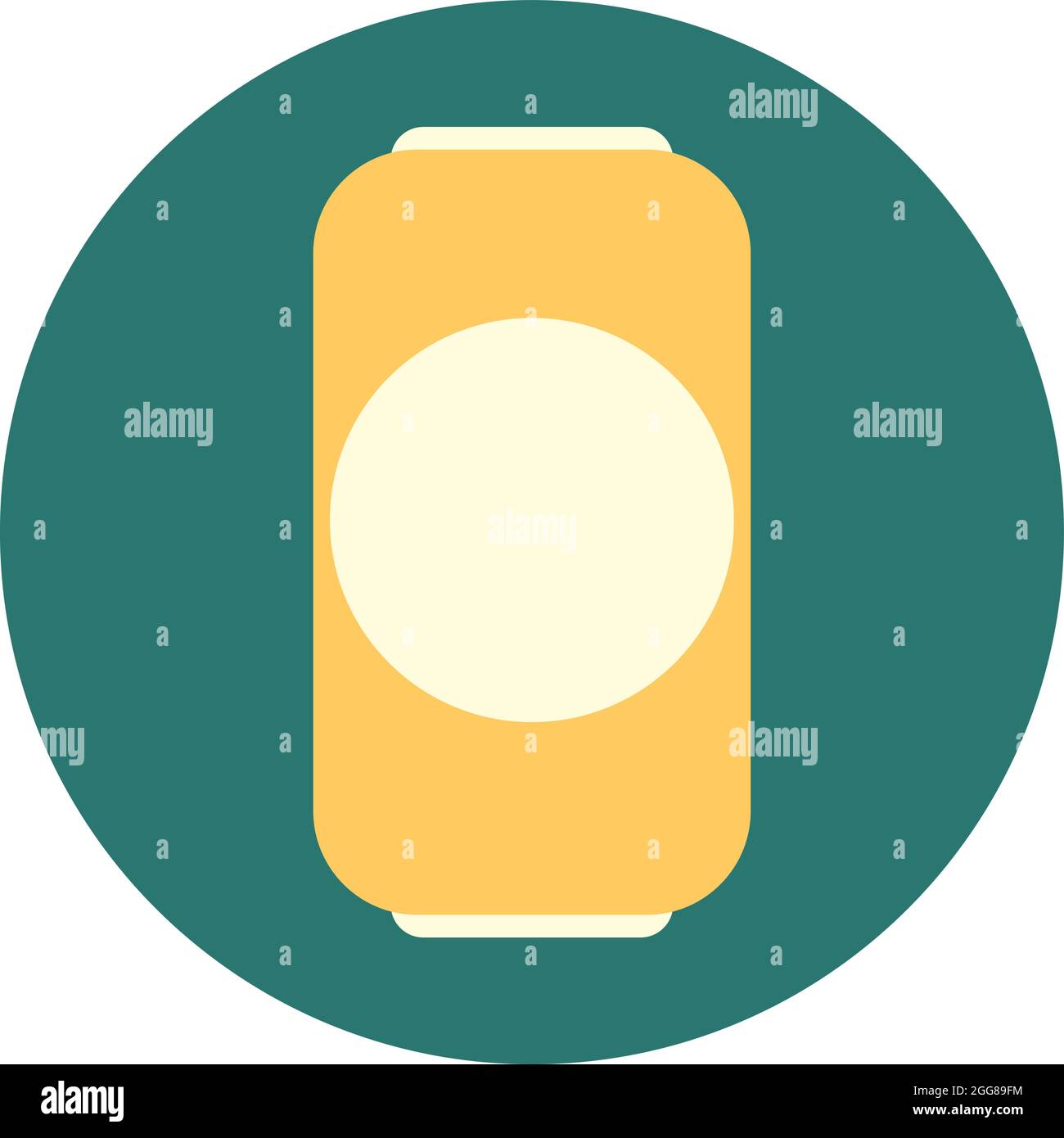 Juice can , illustration, vector on a white background Stock Vector ...