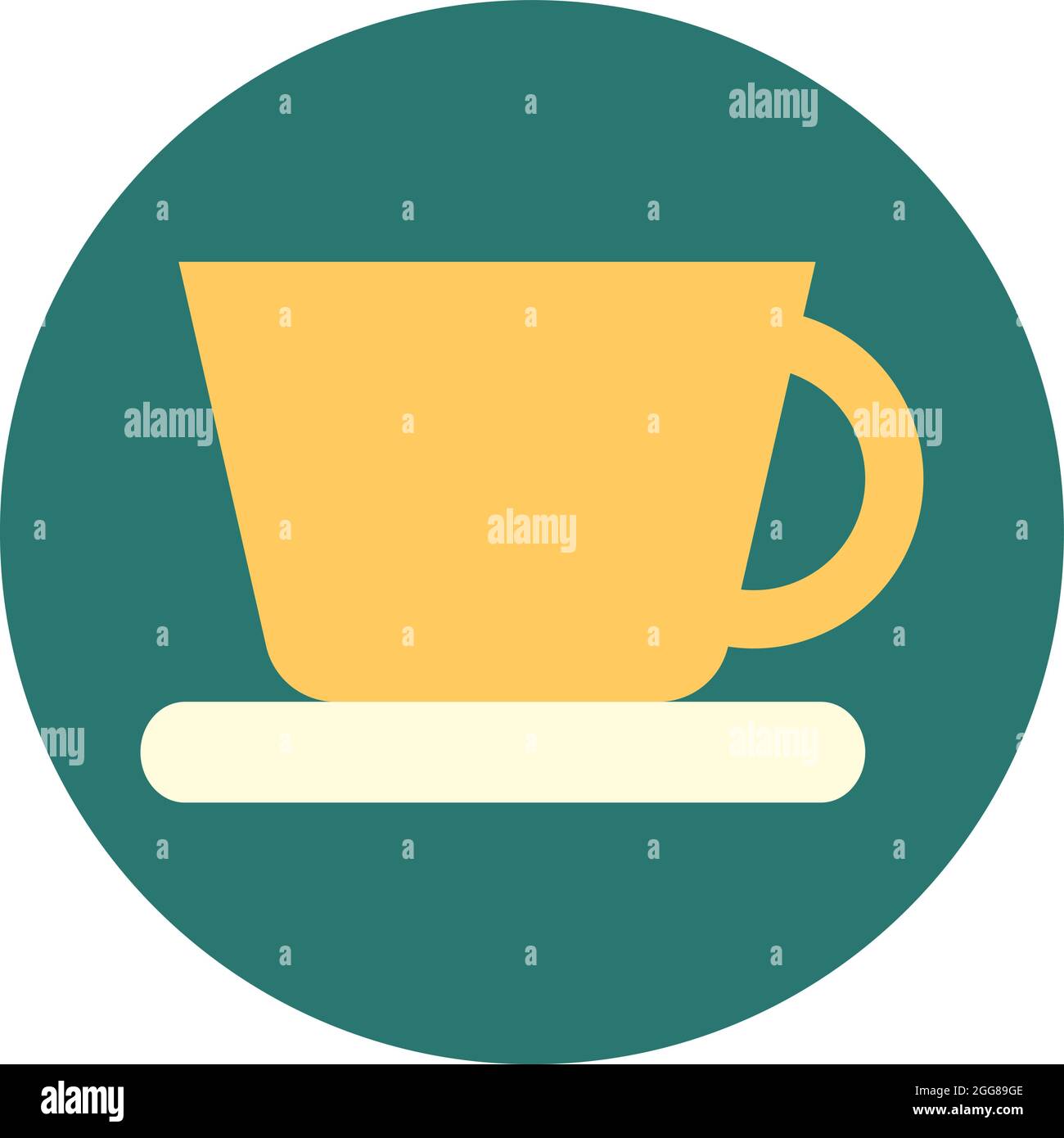 Coffee glass, illustration, vector on a white background Stock Vector ...