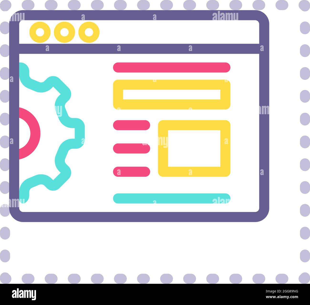 Technology development, illustration, vector on a white background ...