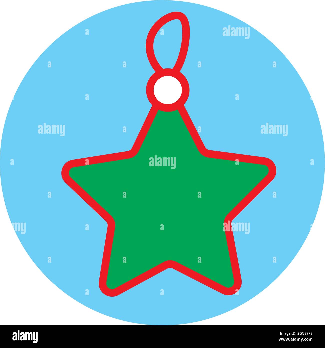 Festive christmas star garland Stock Vector Images - Alamy
