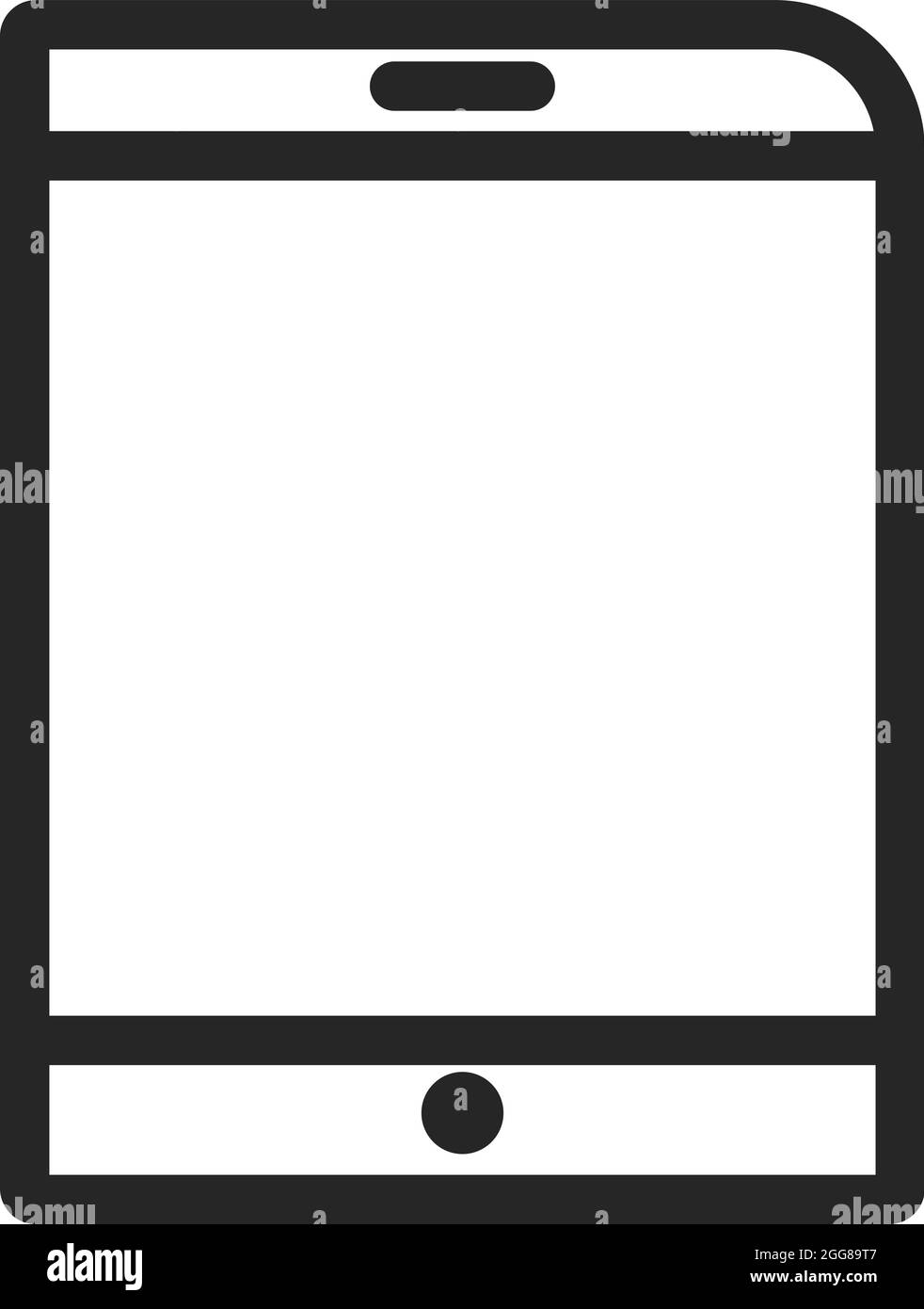 Modern big digital tablet Stock Vector Images - Alamy