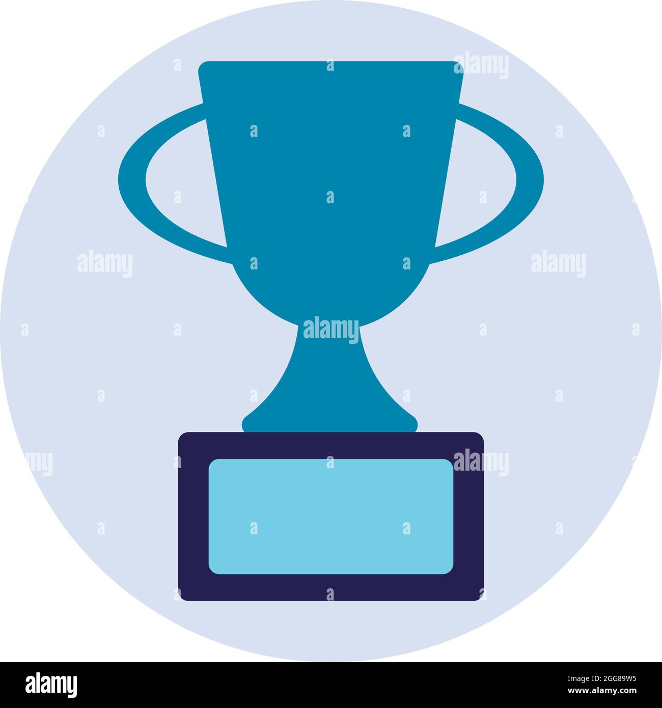 Blue education cup, illustration, vector on a white background Stock ...
