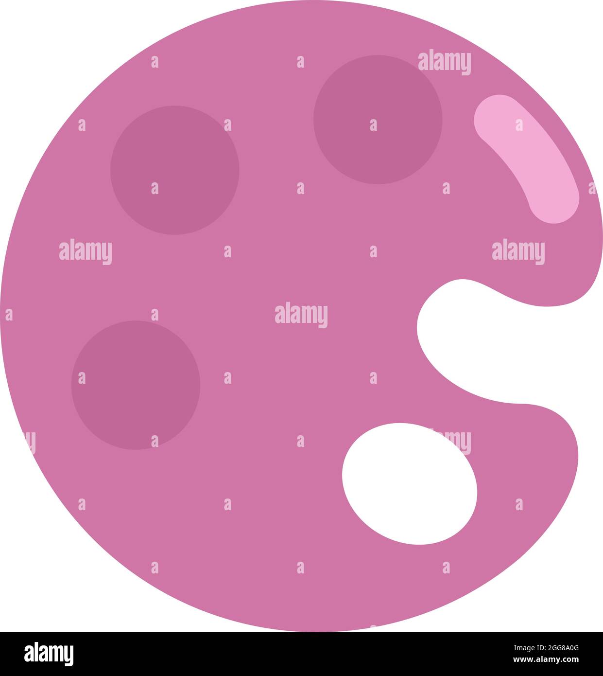 Pink color palette, illustration, vector on a white background Stock ...