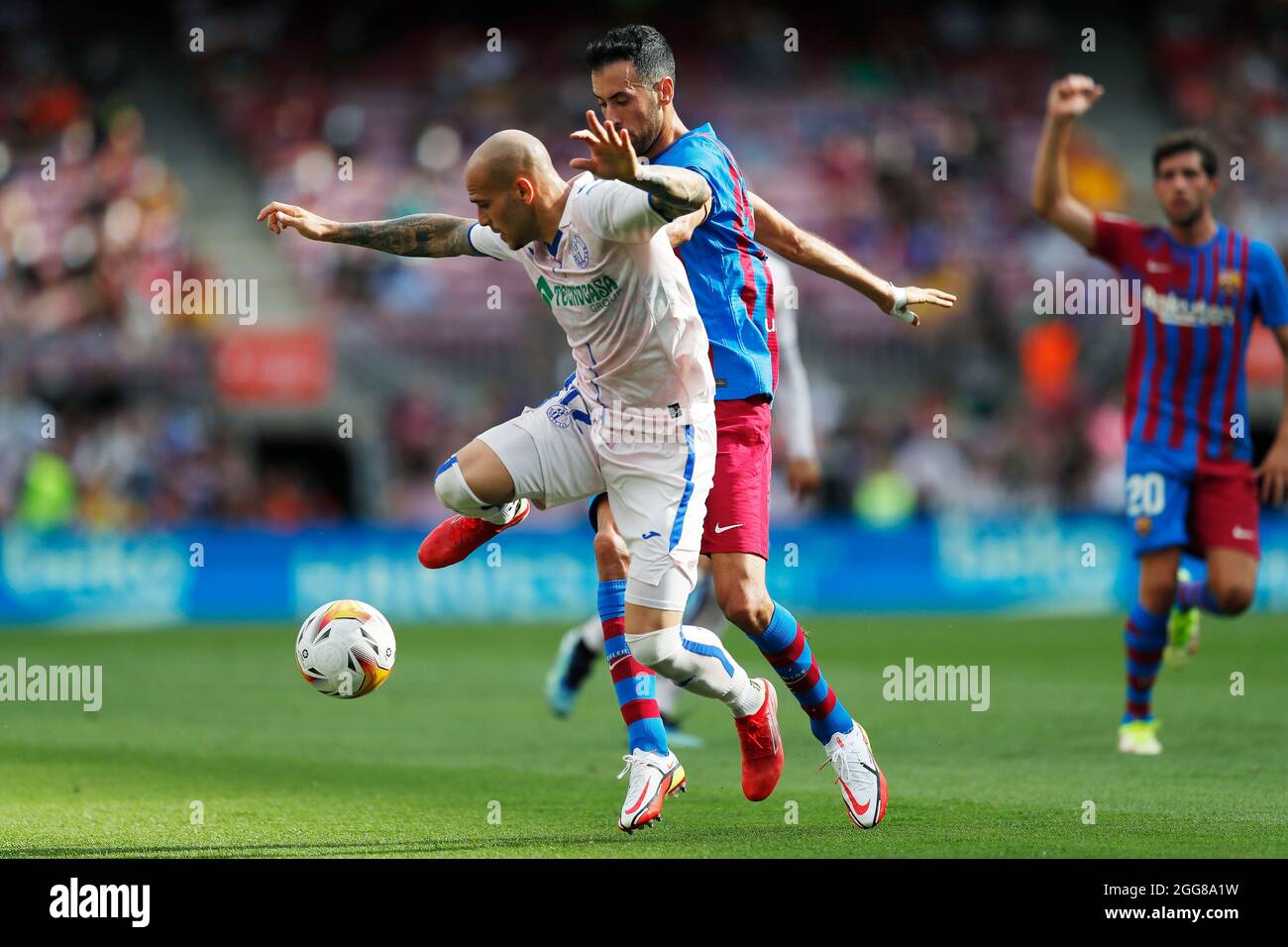 Sandro Ramirez Castillo in action during the La Liga Santander 2021/22 ...