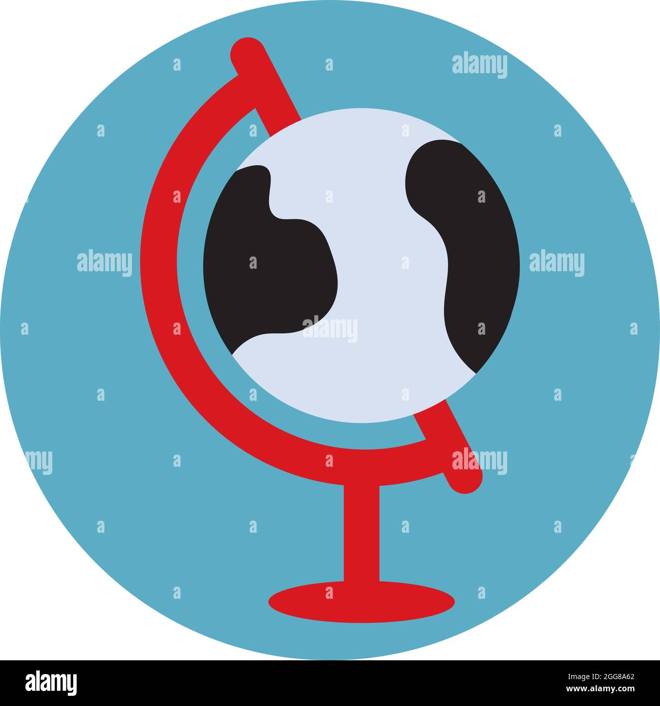 World globe, illustration, vector on a white background Stock Vector ...