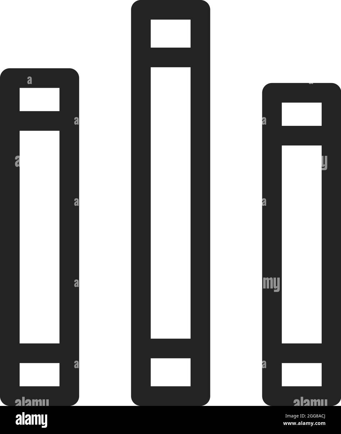 School books, illustration, vector on a white background Stock Vector ...