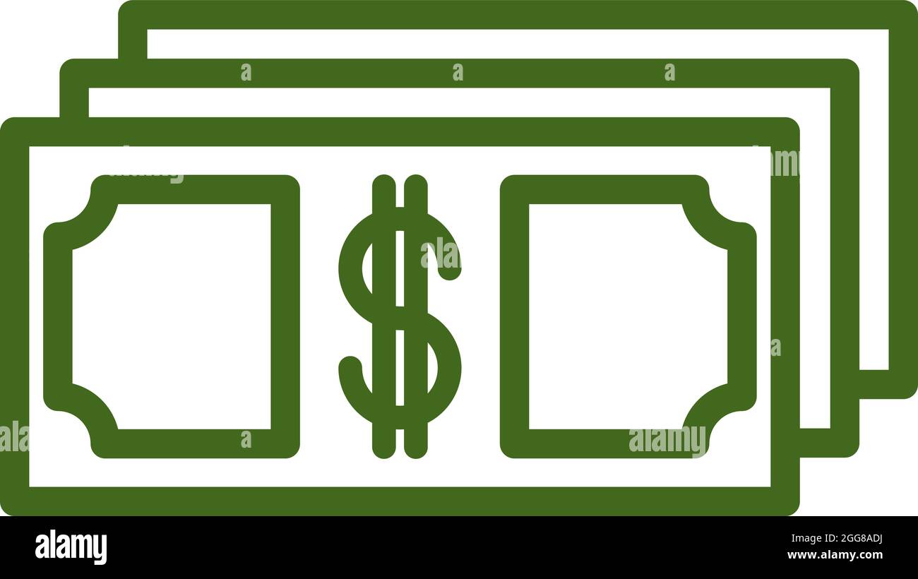 Money notes, illustration, vector on a white background Stock Vector ...