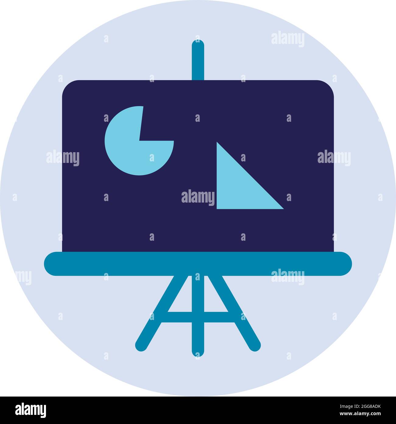 Blue blackboard, illustration, vector on a white background Stock ...