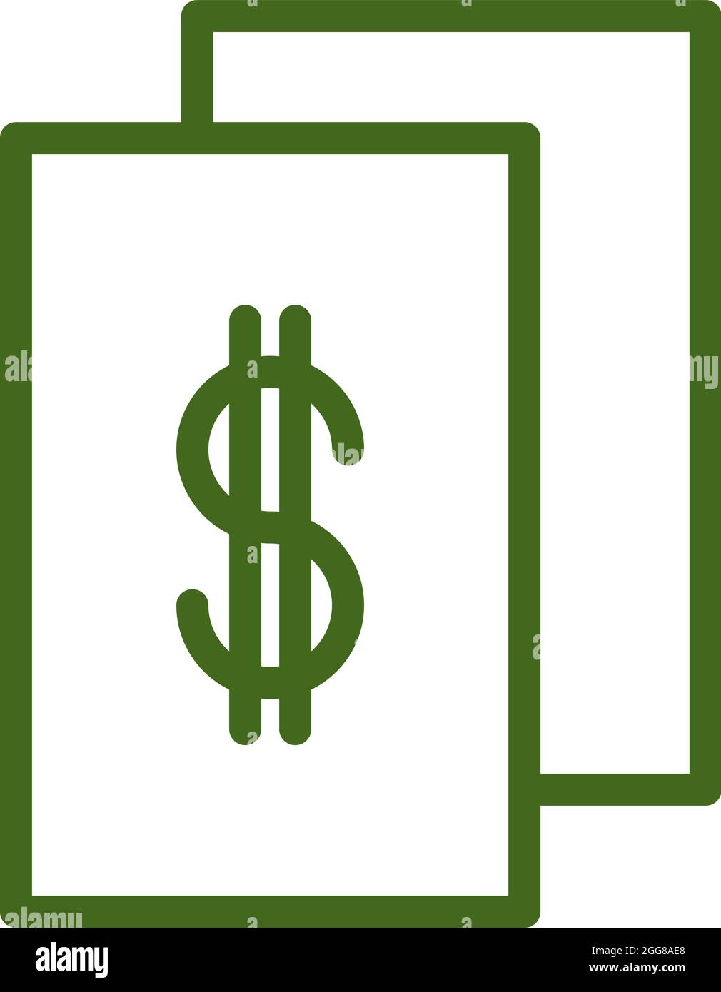 Money form, illustration, vector on a white background Stock Vector ...