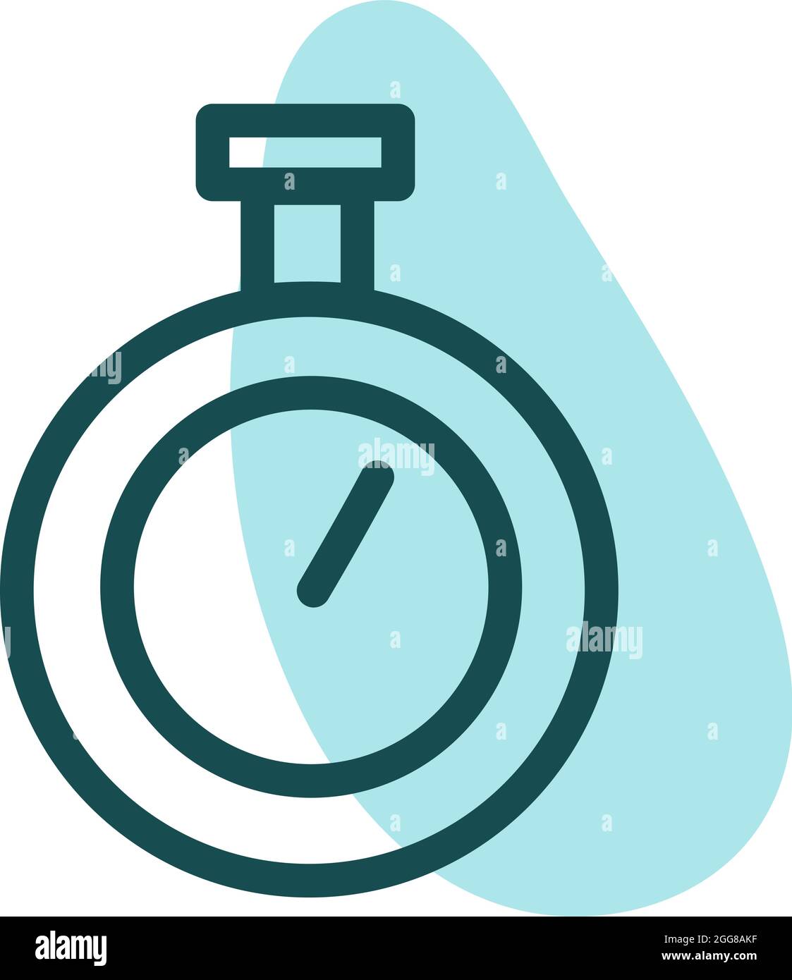 Blue stopwatch, illustration, vector on a white background Stock Vector ...