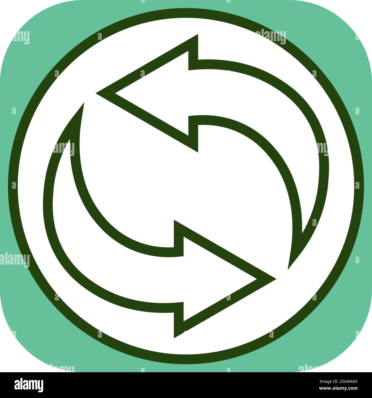 Two Arrows, illustration, vector on a white background Stock Vector ...