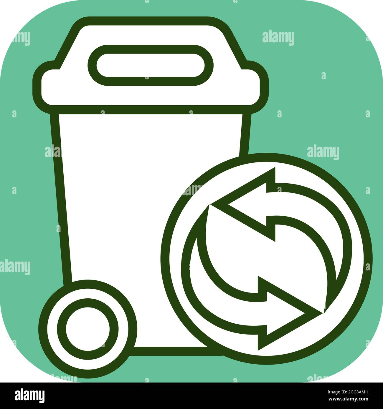 Recycle arrows on white hi-res stock photography and images - Alamy