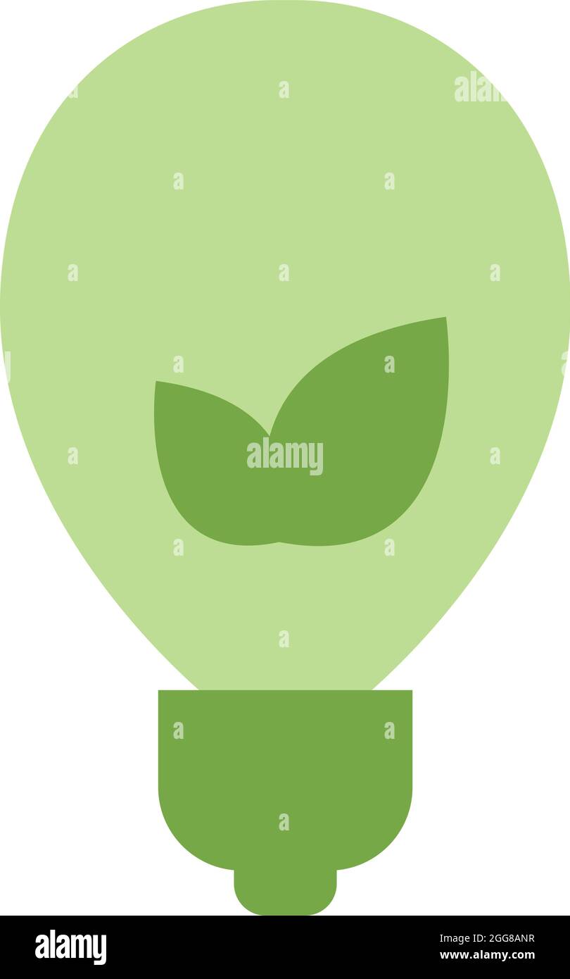 Green energy, illustration, vector on a white background Stock Vector ...