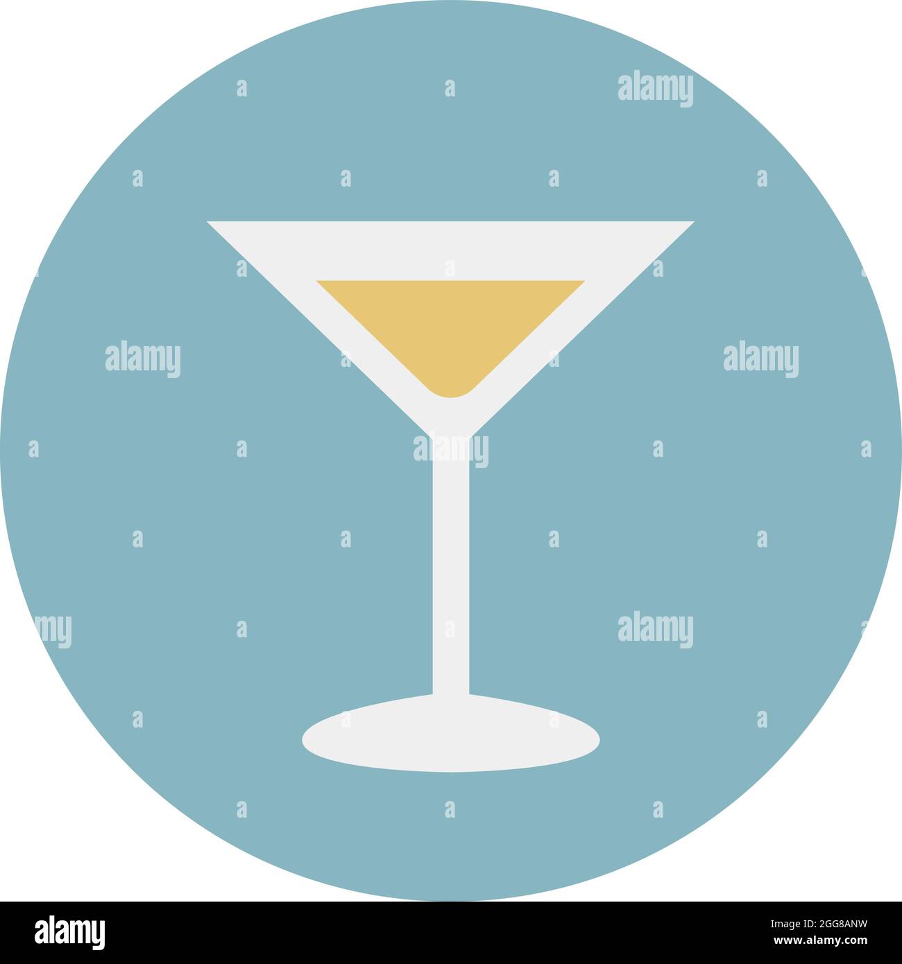 Glass blue martini on Stock Vector Images - Alamy