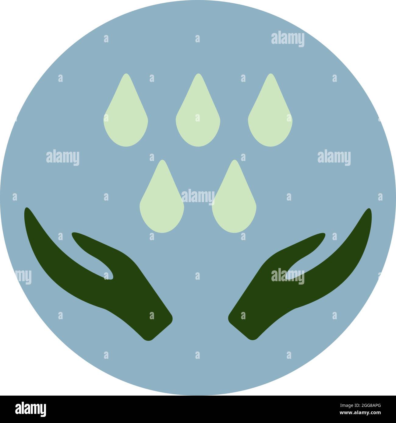 Waterdrops on leaf background Stock Vector Images - Alamy