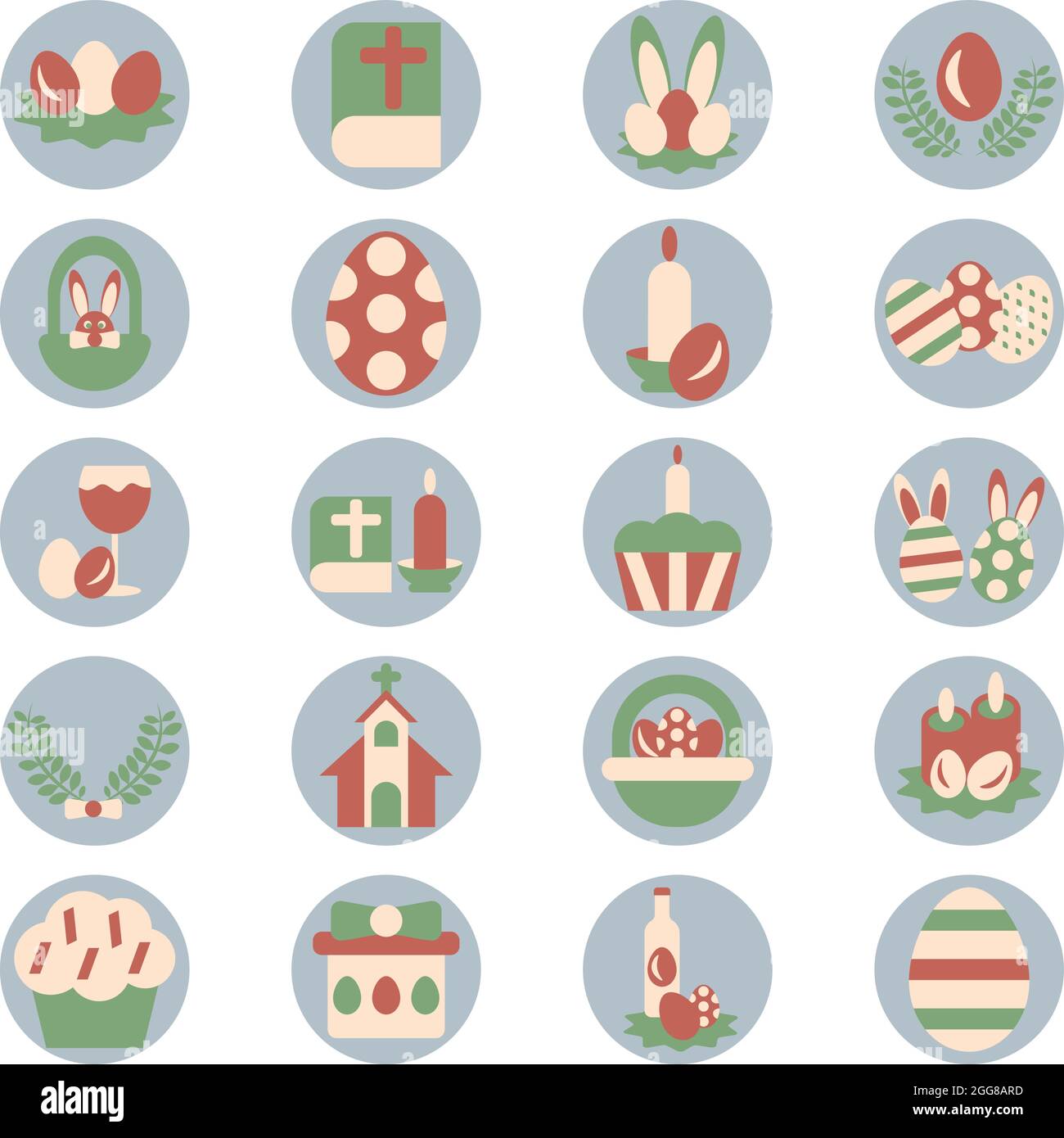 Easter celebration, illustration, vector on a white background Stock ...