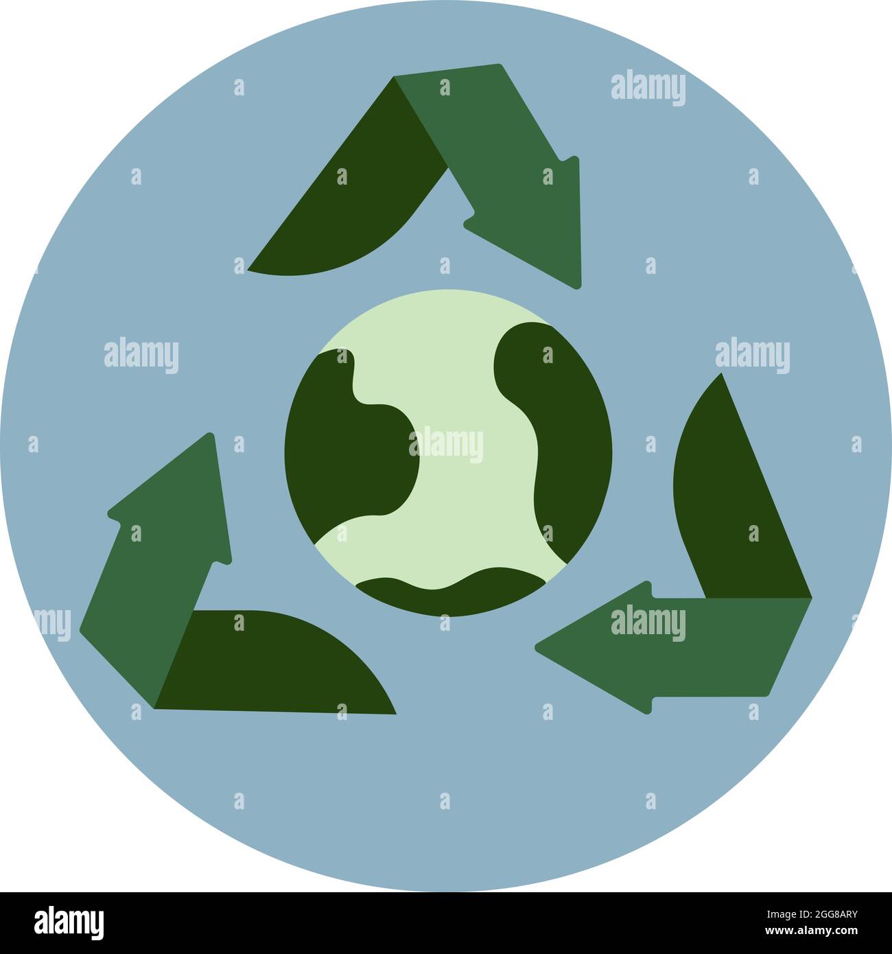 Clean planet, illustration, vector on a white background Stock Vector ...