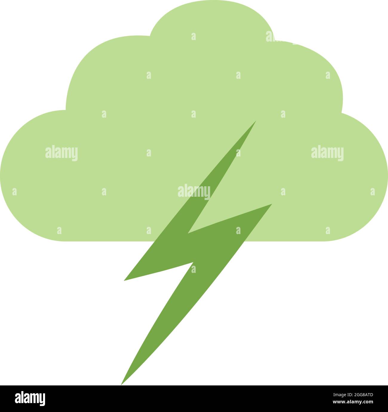 Lightning effect set cartoon Cut Out Stock Images & Pictures - Alamy