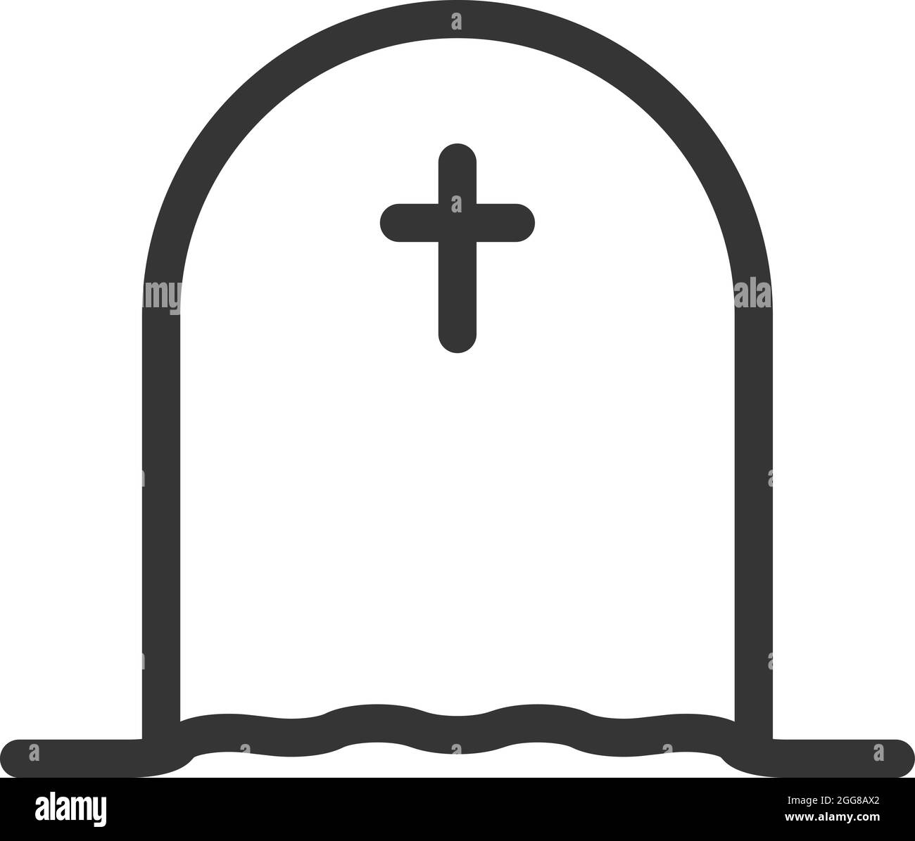 Cemetery symbol stone tomb Stock Vector Images - Alamy