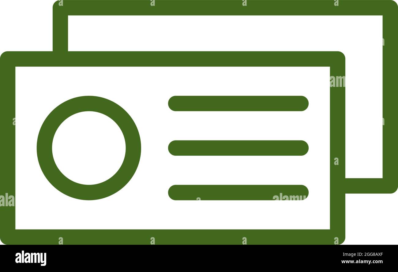 Visit card, illustration, vector on a white background Stock Vector ...