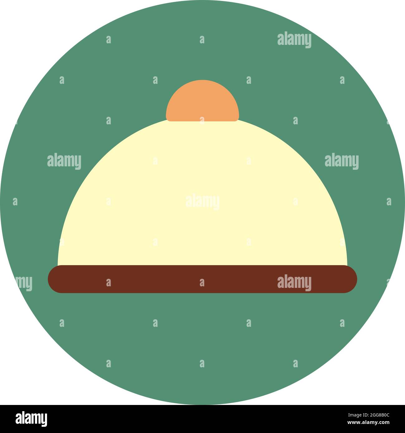 Serving tray, illustration, vector on a white background Stock Vector ...