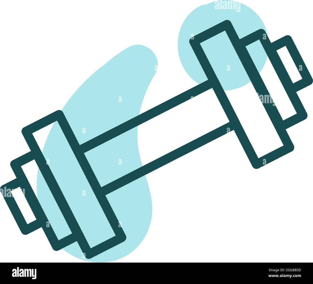 Dumbbell weight symbol hi-res stock photography and images - Alamy