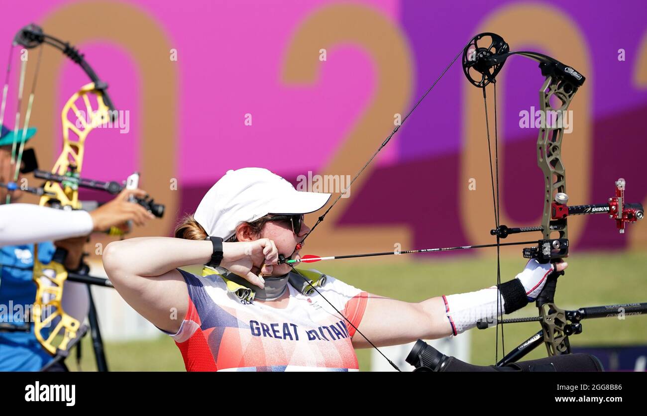 Great Britain's Jessica Stretton on the practice field at the ...