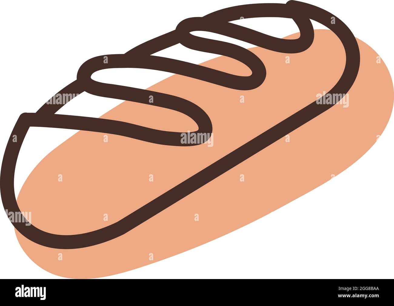 White cheese bread roll Stock Vector Images - Alamy