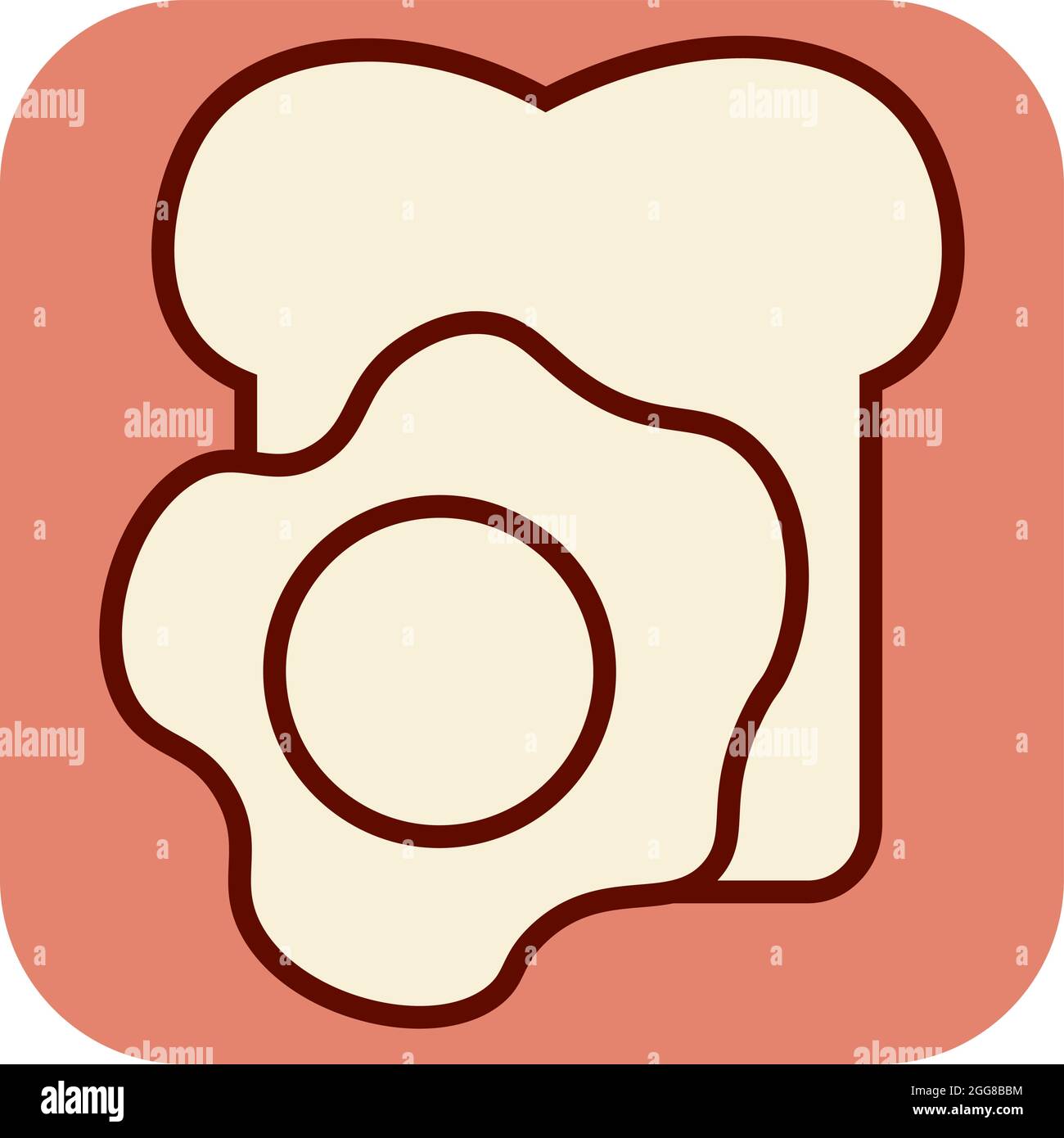 Bread toast egg on Stock Vector Images - Alamy