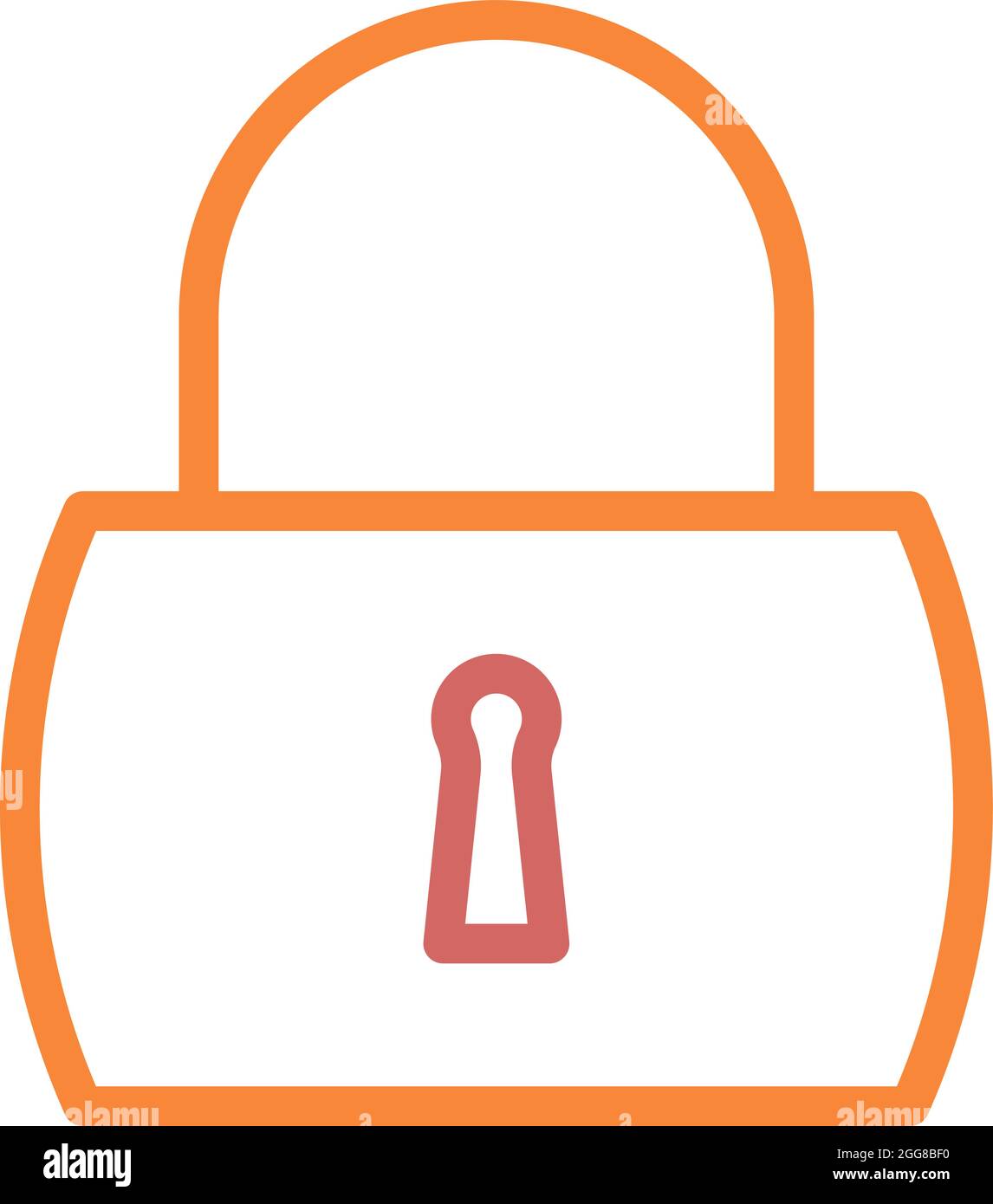 Golden latch, illustration, vector on a white background Stock Vector ...