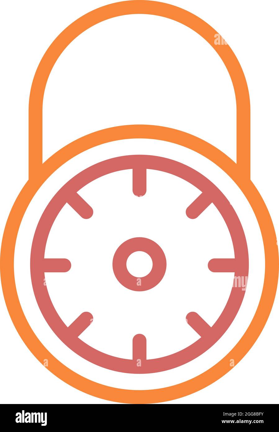 Safe lock, illustration, vector on a white background Stock Vector ...