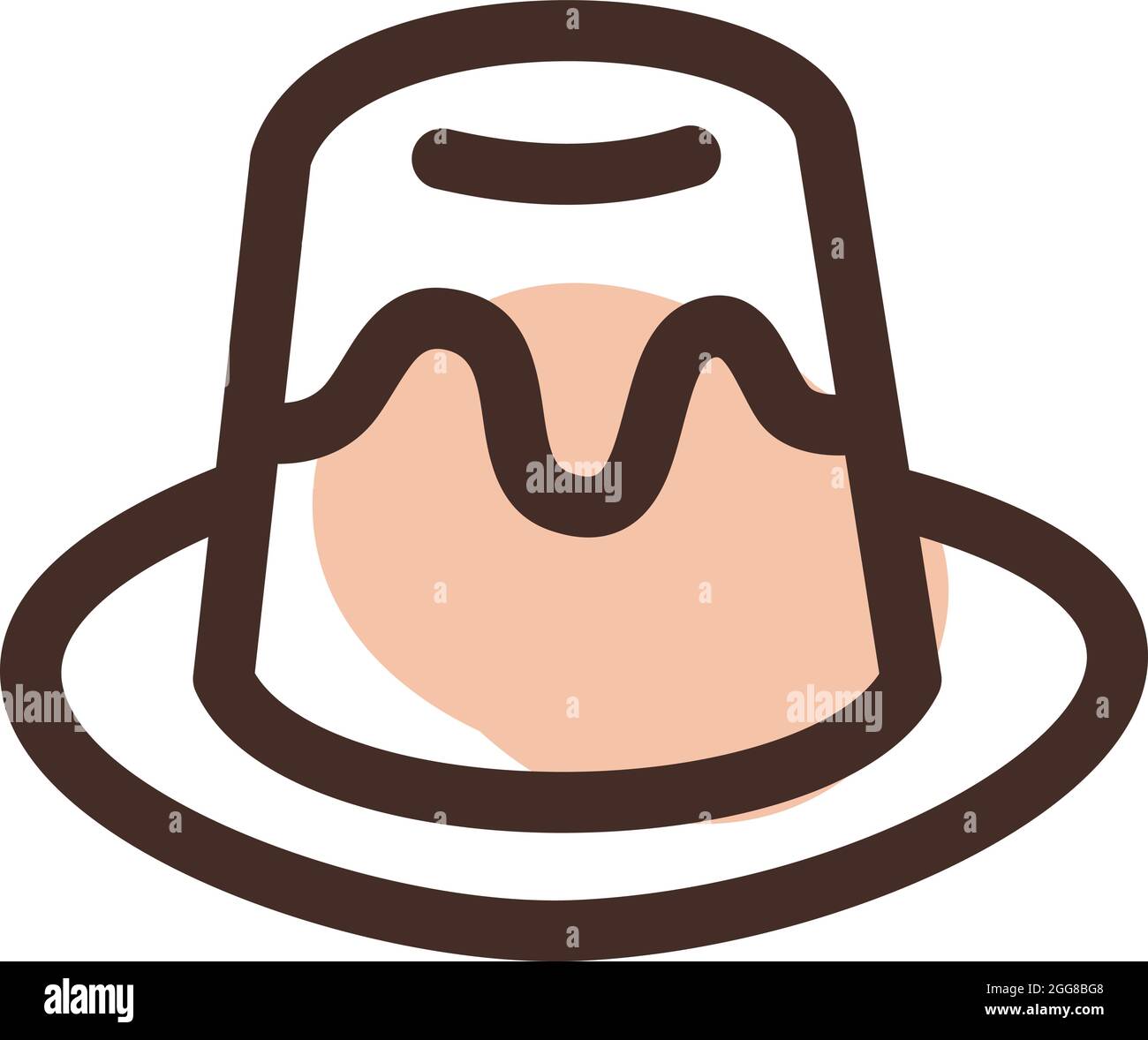 Sweet jelly cake, illustration, vector on a white background Stock ...