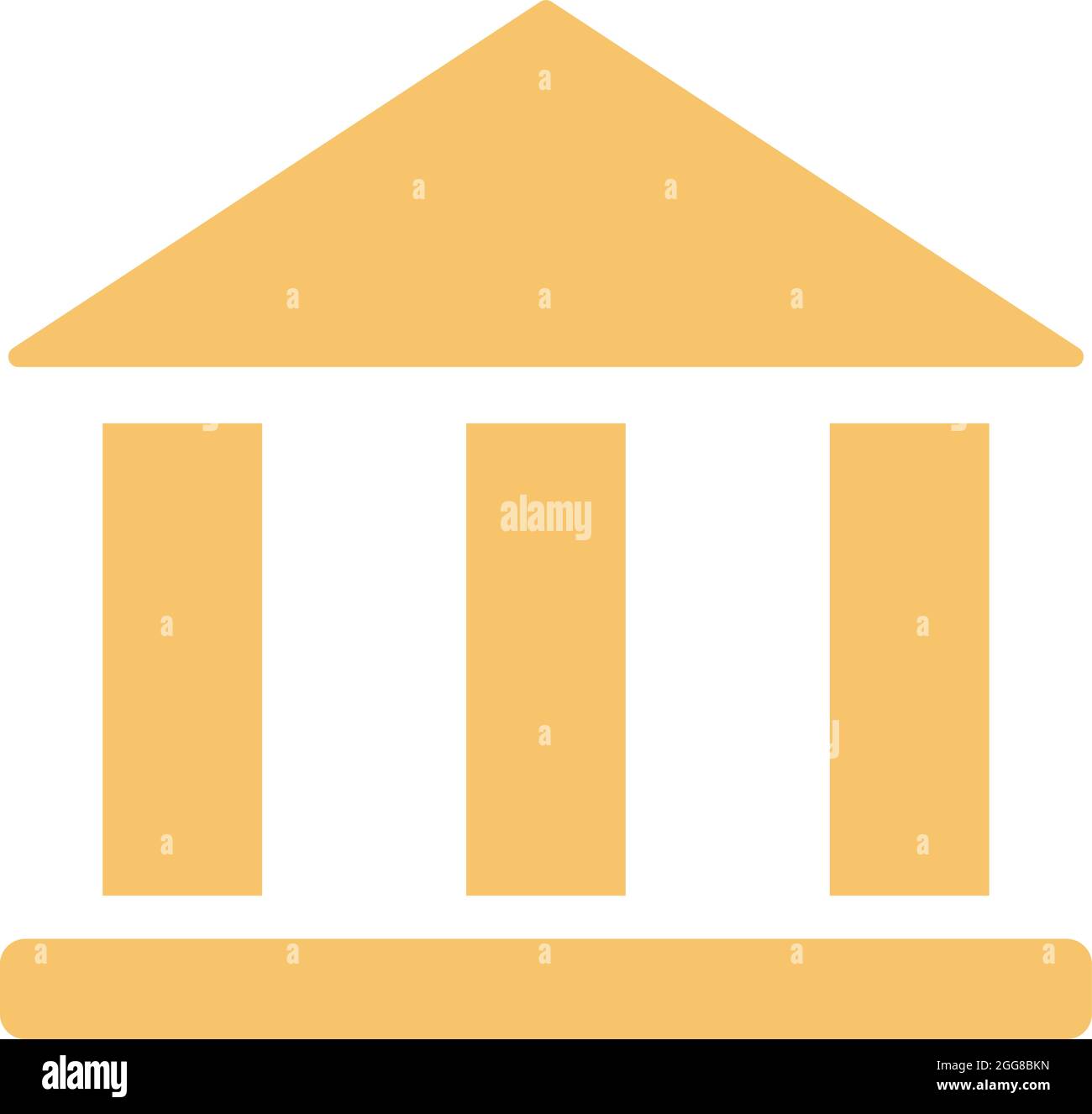 Bank building, illustration, vector on a white background Stock Vector ...