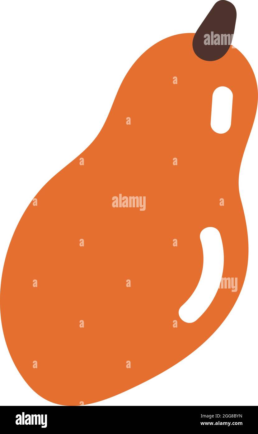 Orange guava, illustration, vector on a white background Stock Vector ...