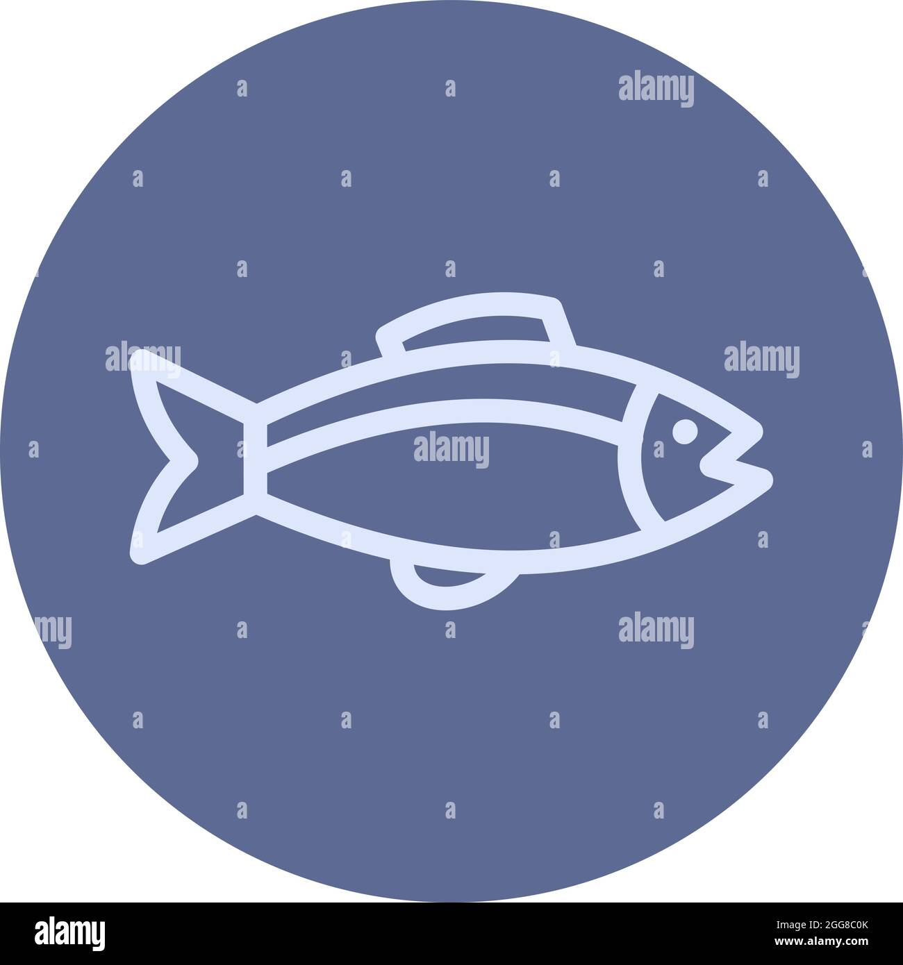 Bluegill fish, illustration, vector on a white background Stock Vector ...