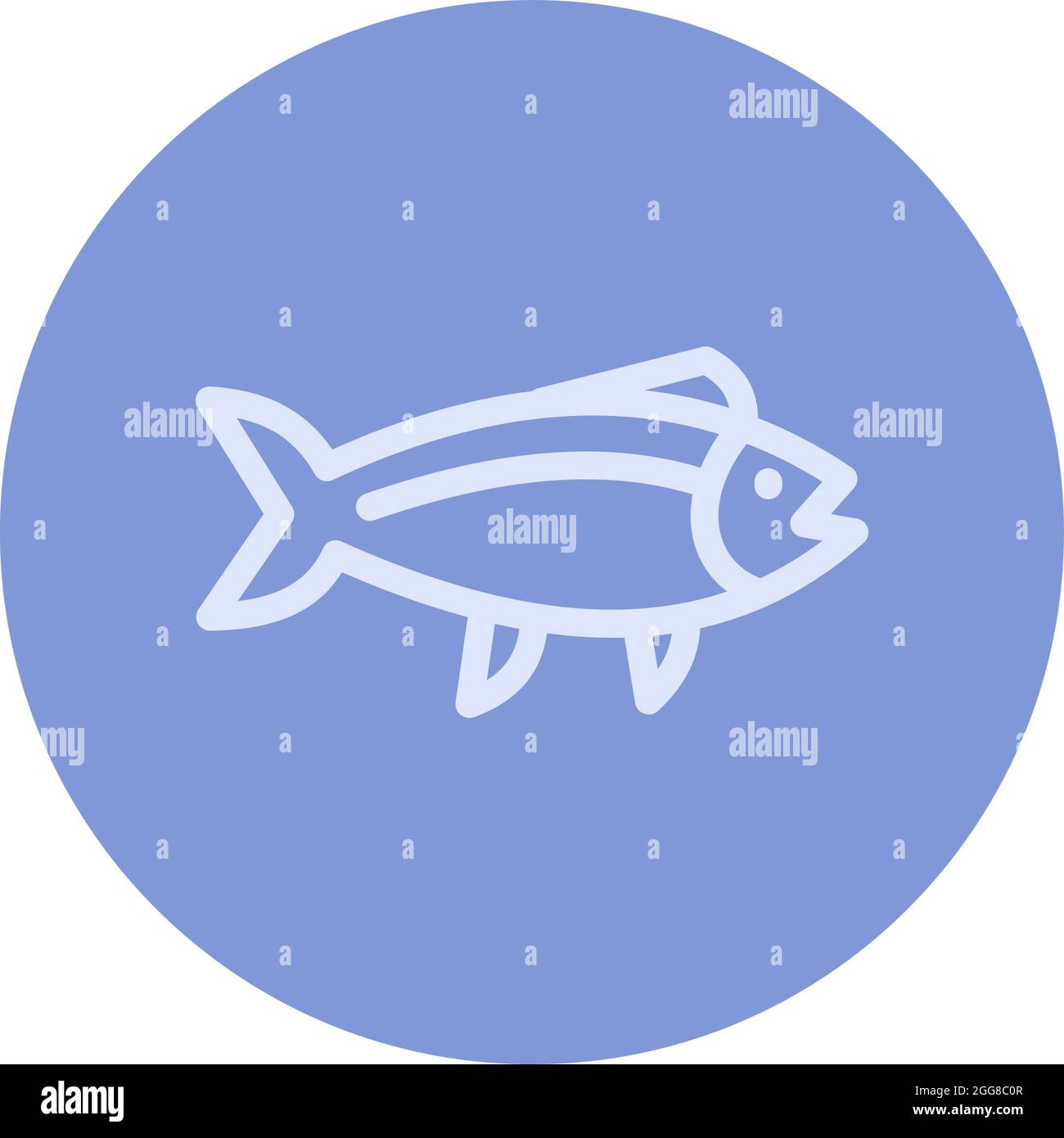 Black jewfish, illustration, vector on a white background Stock Vector ...
